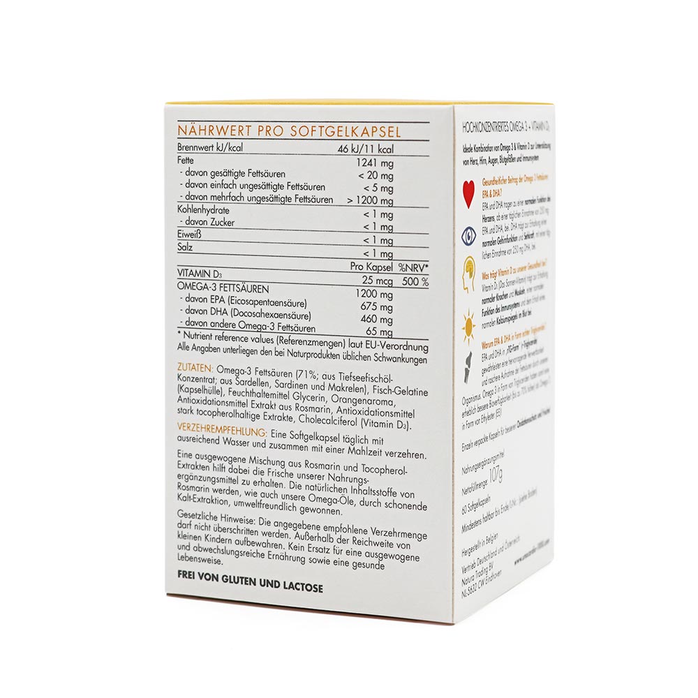 WHC - UnoCardio 1000 + Vitamin D 1000 Omega-3 Kapseln